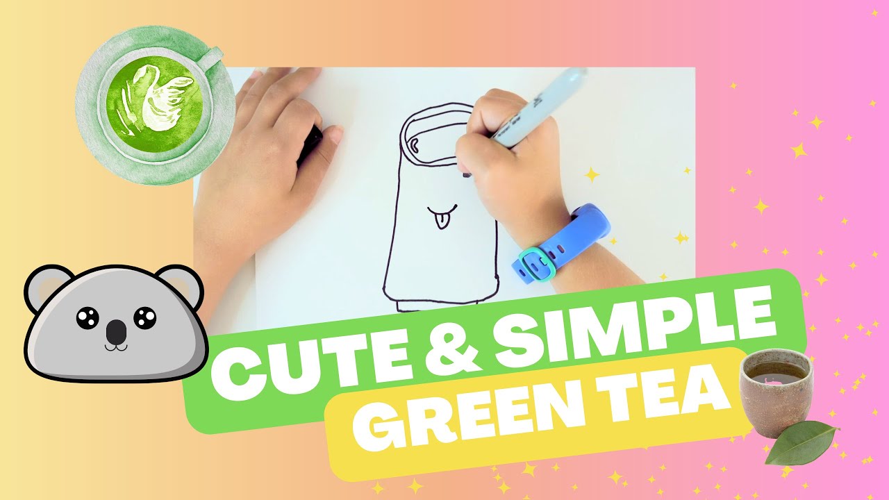 How to Draw a Cute Japanese Tea Cup (easy drawing for kids) - YouTube