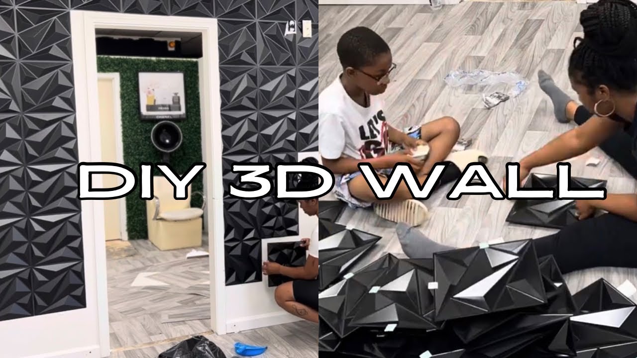 DIY 3D WALL PANEL - YouTube