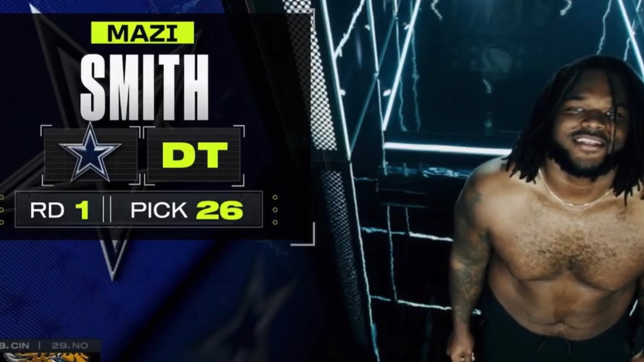 Cowboys Pick MAZI SMITH With The 26th Pick 2023 NFL Draft - YouTube