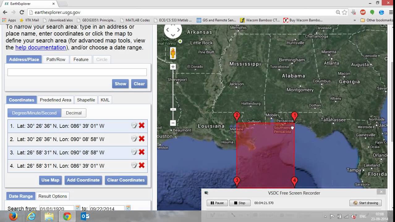 Landsat data downloading using Earth explorer - YouTube