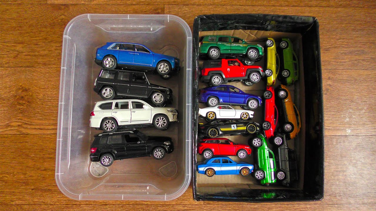 Boxes Full of Various Diecast Cars - YouTube