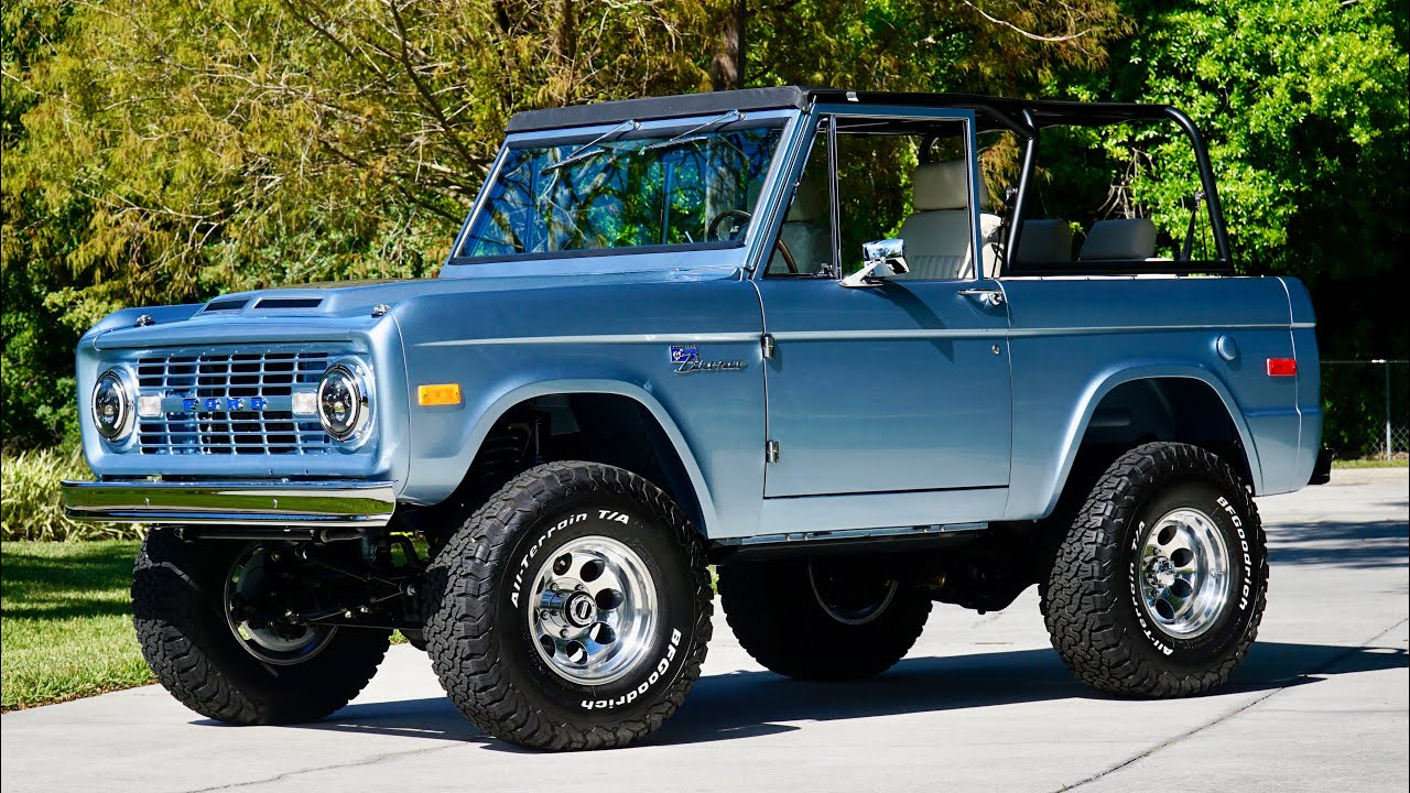 1977 Bronco Sport Brittany Blue 💎💎💎 - YouTube