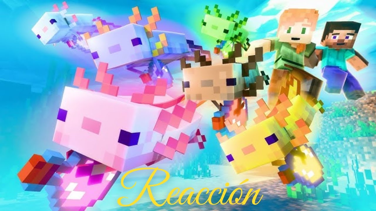 Reaccionando a: AXOLOTL FIGHT - Alex and Steve Life (Minecraft ...
