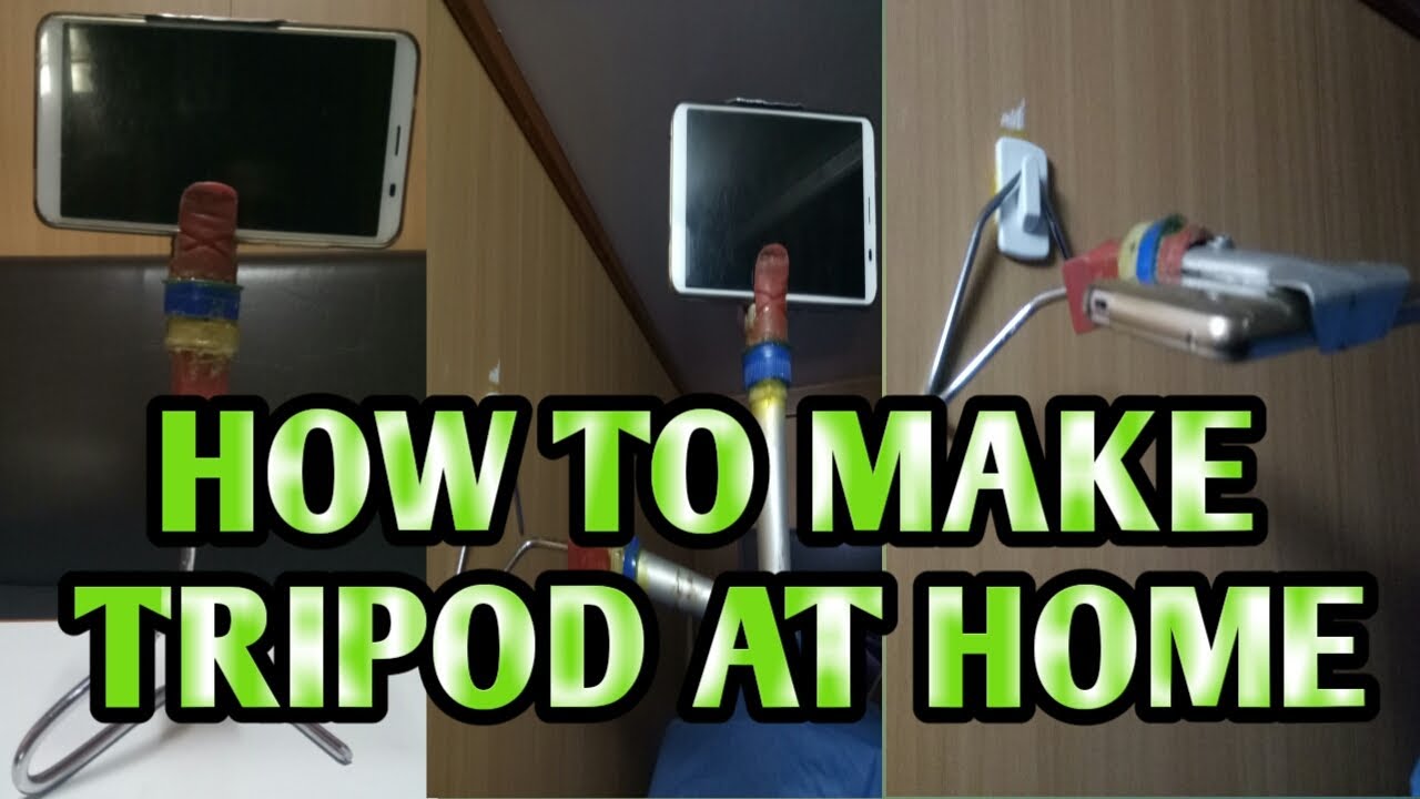 How to make tripod at home - YouTube