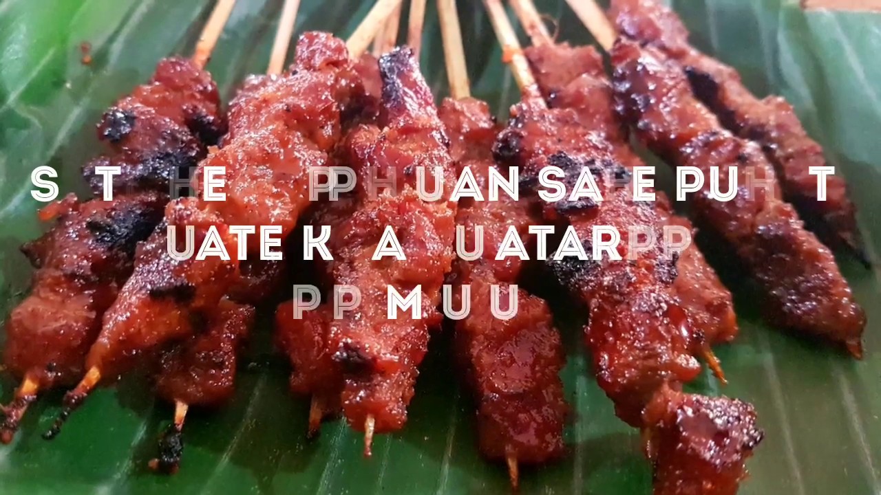 Sate Sapi Rembiga dan Sate Pusut Khas Mataram, Warung Sate Utama ...