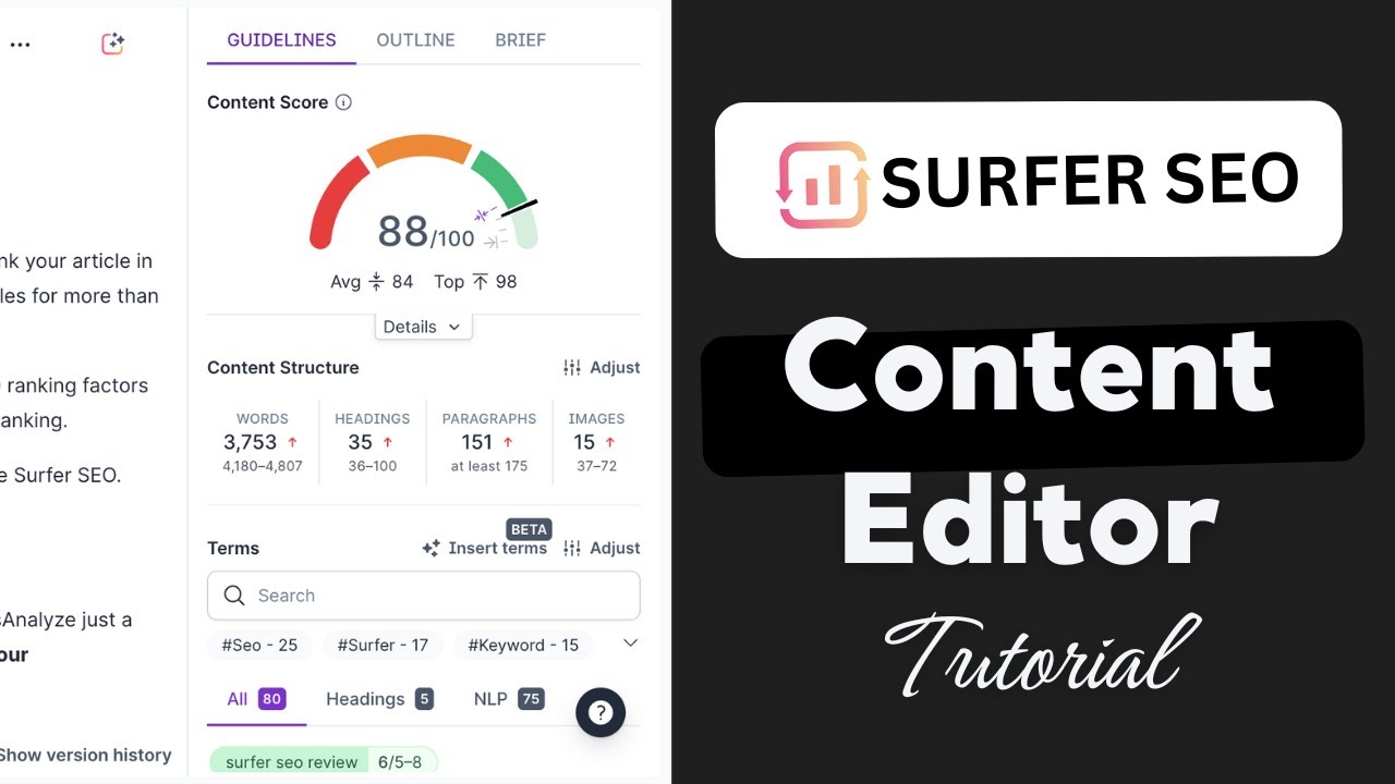 Surfer SEO Content Editor Tutorial 2025 (Complete DEMO for Beginners ...