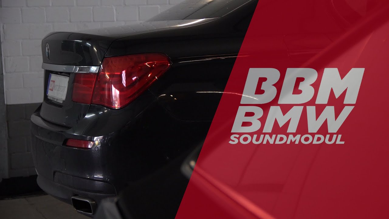 BMW 740d Active Sound System by BBM - YouTube