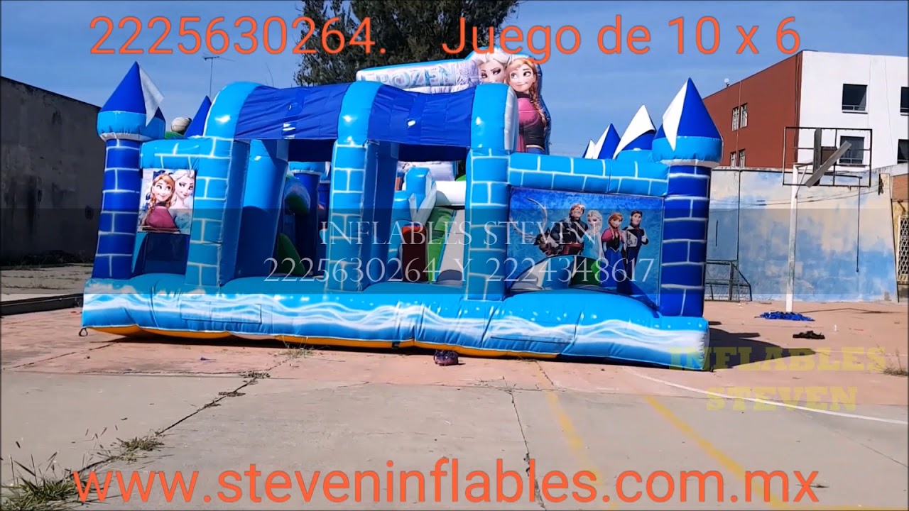 FROZEN CASTILLO INFLABLES STEVEN - YouTube