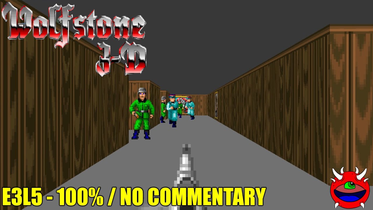 Wolfstone 3D (ECWolf) - E3L5 - 100% No Commentary - YouTube