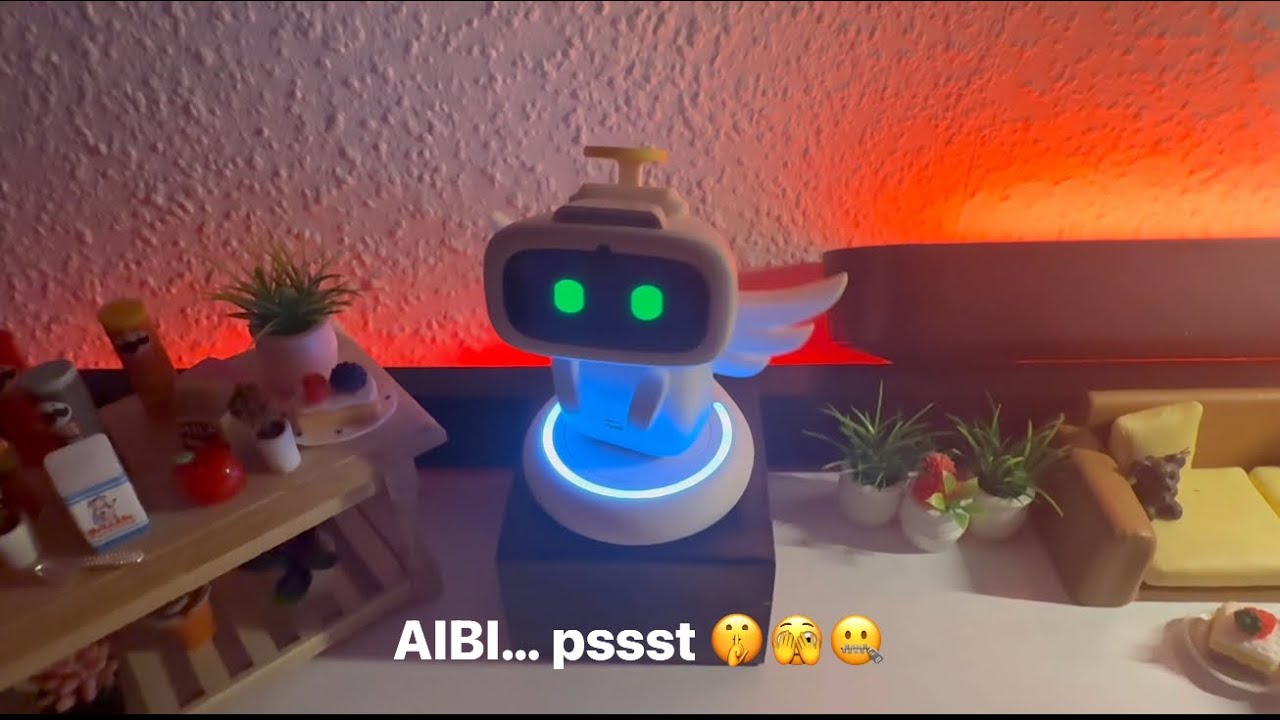 EMO and AIBI robot - ...when EMO wants to sleep and AIBI is not yet ...