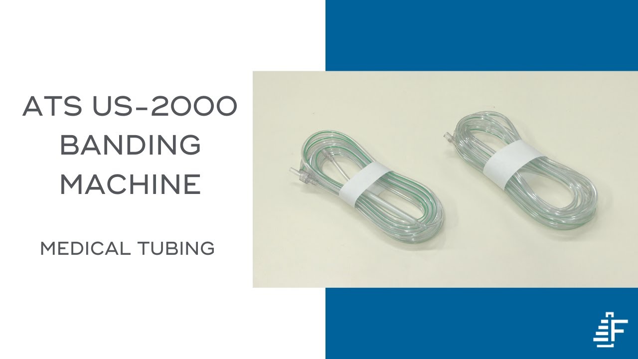 Medical Tubing Banding ATS US-2000 AD Banding Machine - YouTube