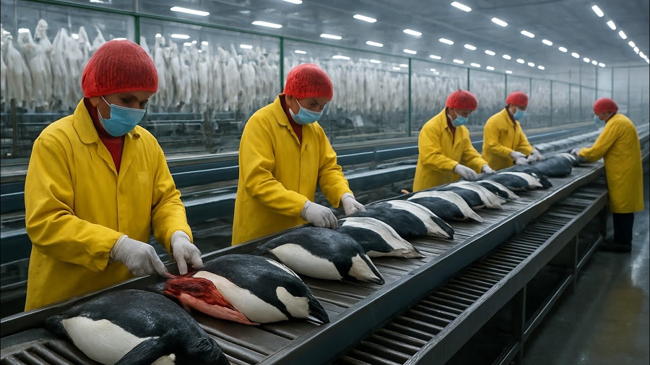 Inside the Penguin Leather Factory 😱 | Full Manufacturing Process - YouTube