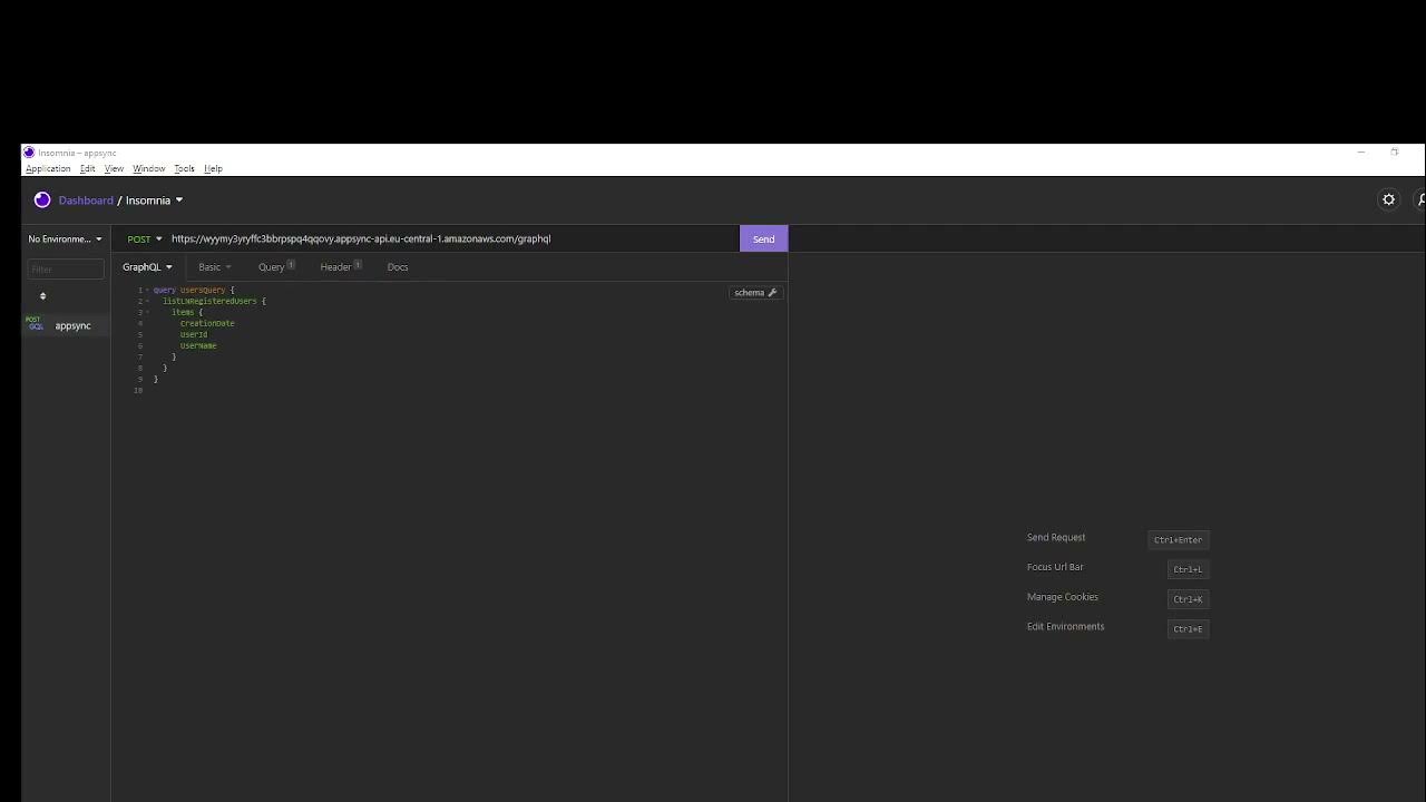 Execute a AWS Appsync API GraphQL Query using a GraphQL Client ...