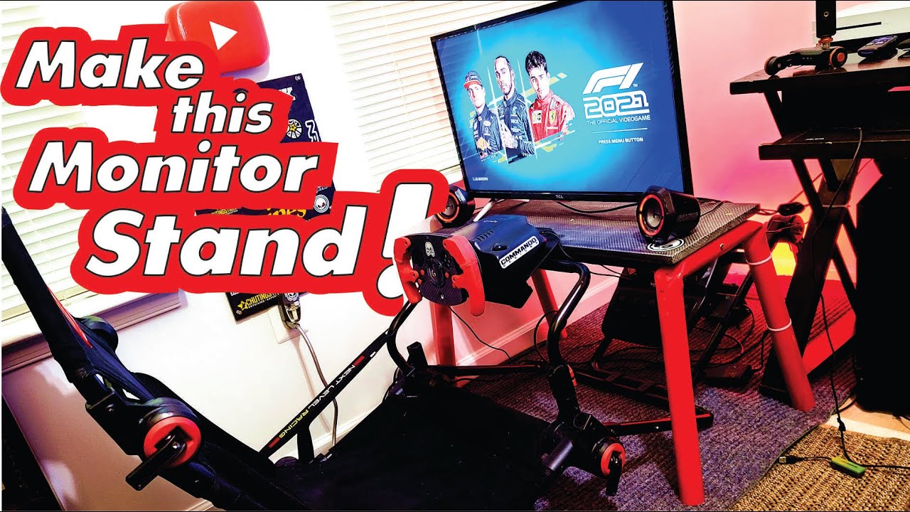 Sim Racing Monitor Stand - pvc pipe project idea - budget monitor stand ...