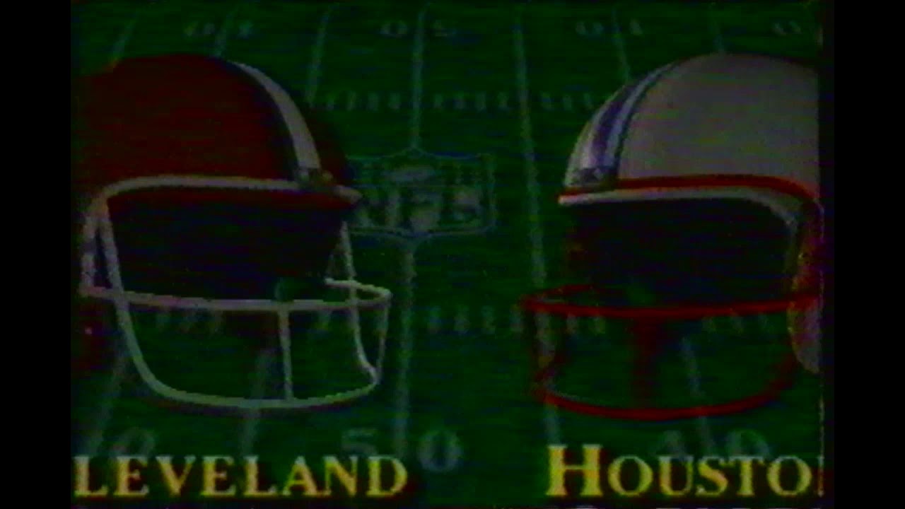 ESPN, Browns vs. Oilers Promo, Circa December 1989 - YouTube