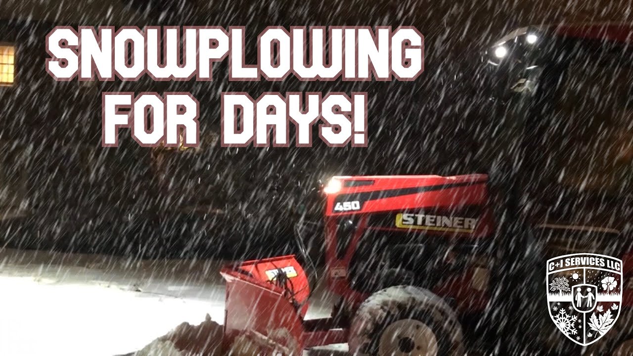 All THREE Snow Machines! ~ 3-5" Snow Storm Plowing! - YouTube