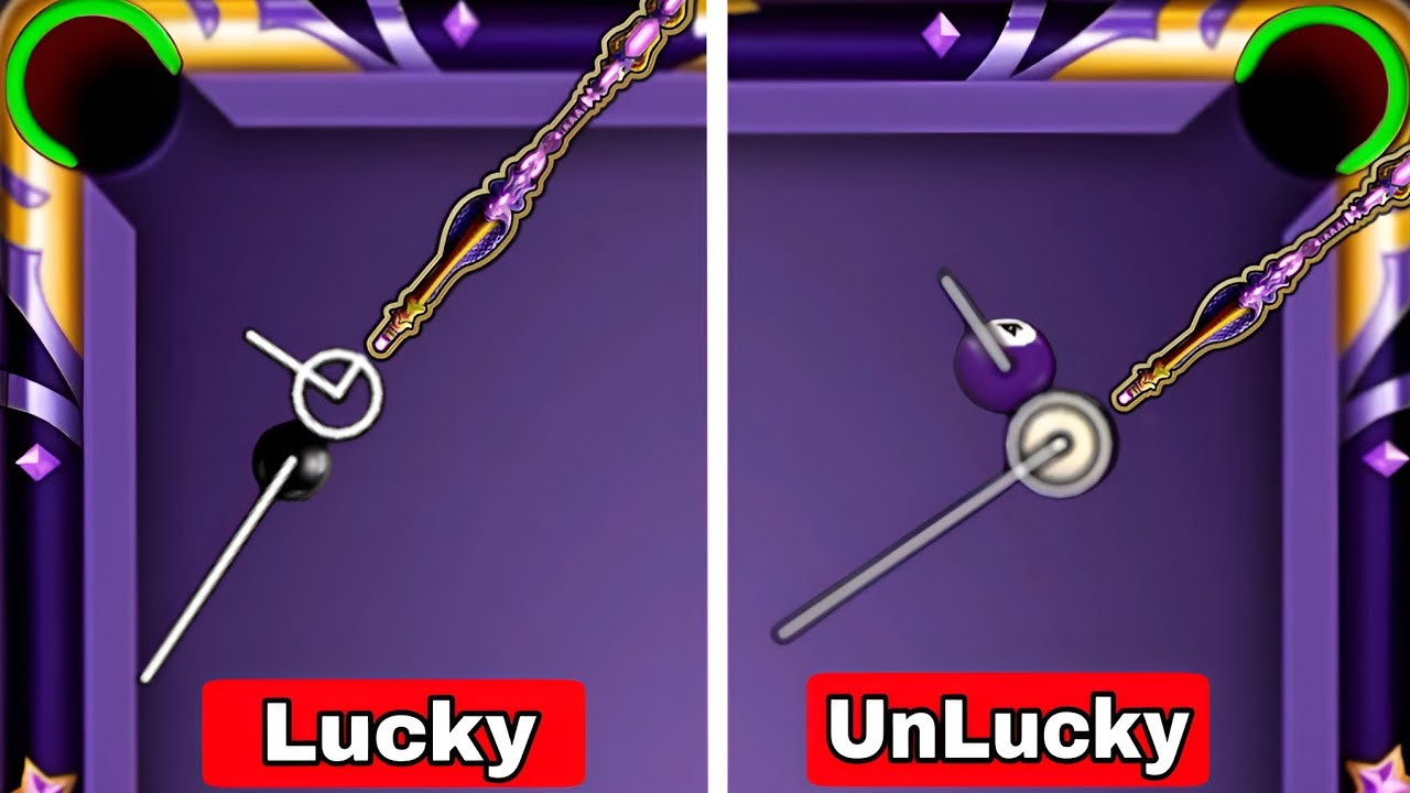 8Ball Pool Lucky Vs UnLucky - 8Ball Pool Good luck And Bad luck ...
