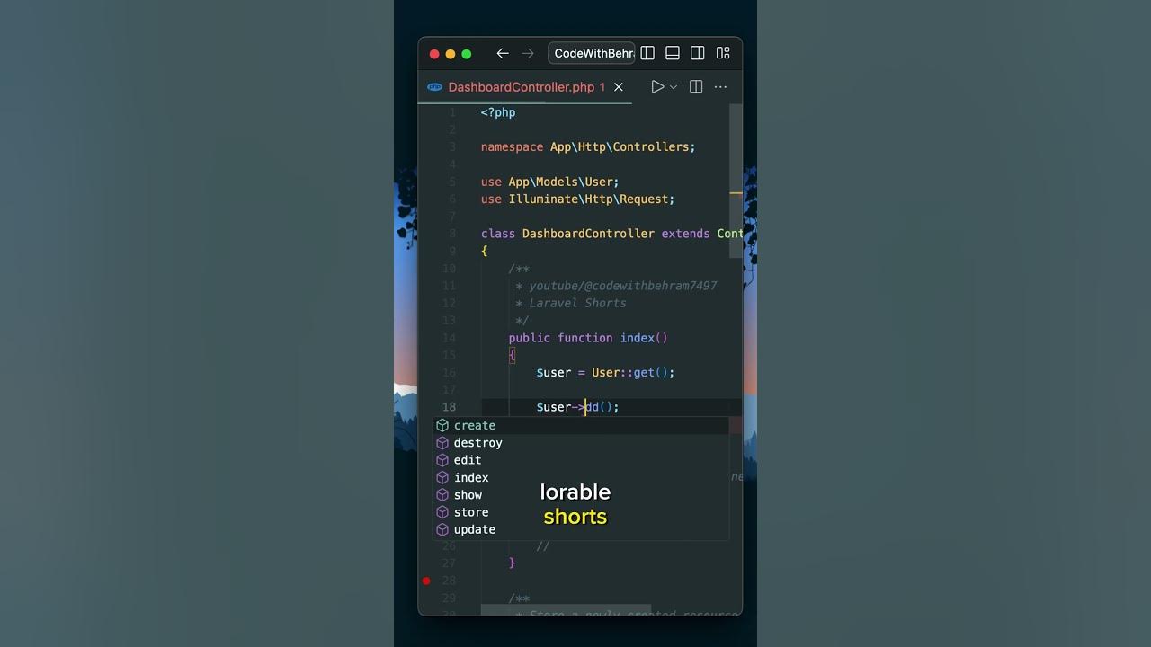 Laravel chain the dd() method to collection #laravel #php #shorts - YouTube