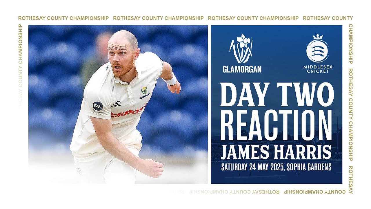 INTERVIEW: James Harris Reacts to Glamorgan's Amazing Performance - YouTube