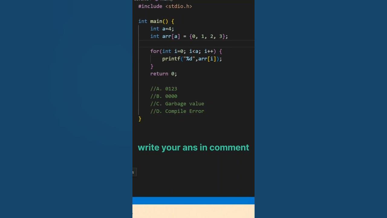 C Programming Exercise 07 Shorts Shortsvideo Coding Programming Versionup Youtube
