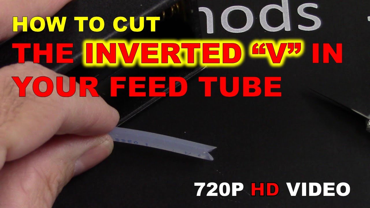 How to cut a perfect Inverted V in a feed tube - YouTube