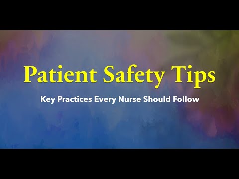 Patient Safety Tips: Key Practices Every Nurse Should Follow - YouTube