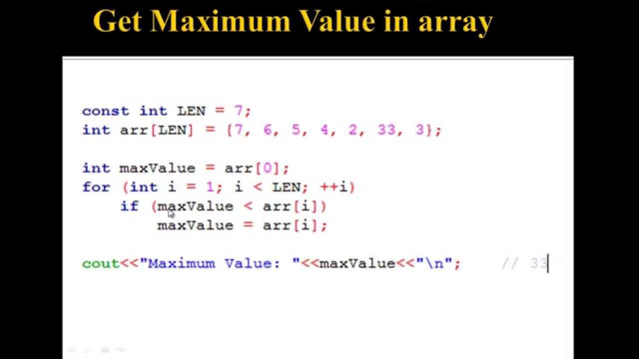 C++ Programming 4 Competitions - 1D Arrays (Arabic) - YouTube