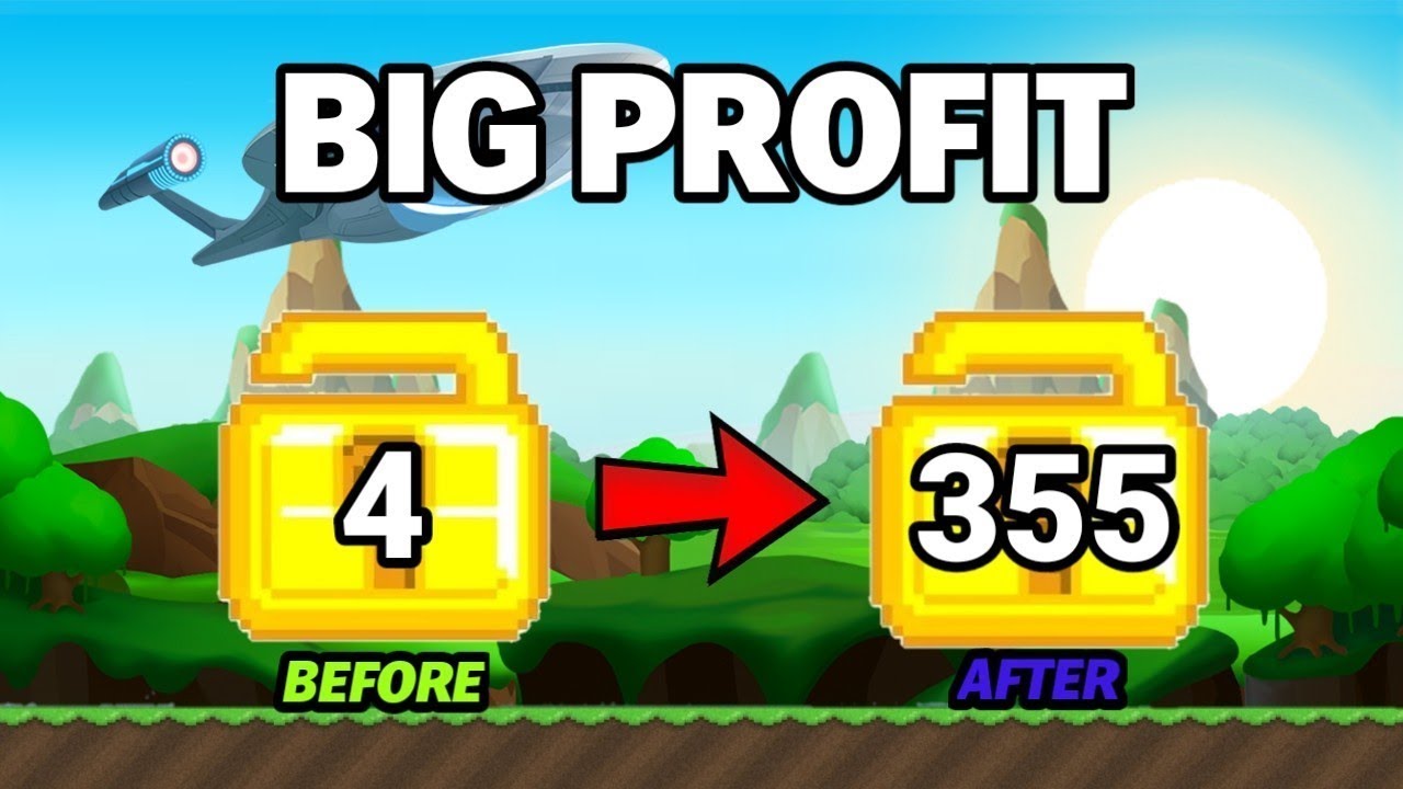 BIG EASY PROFIT METHOD!! GIVE SO MUCH WORLD LOCK!!🤑 | Growtopia profit ...
