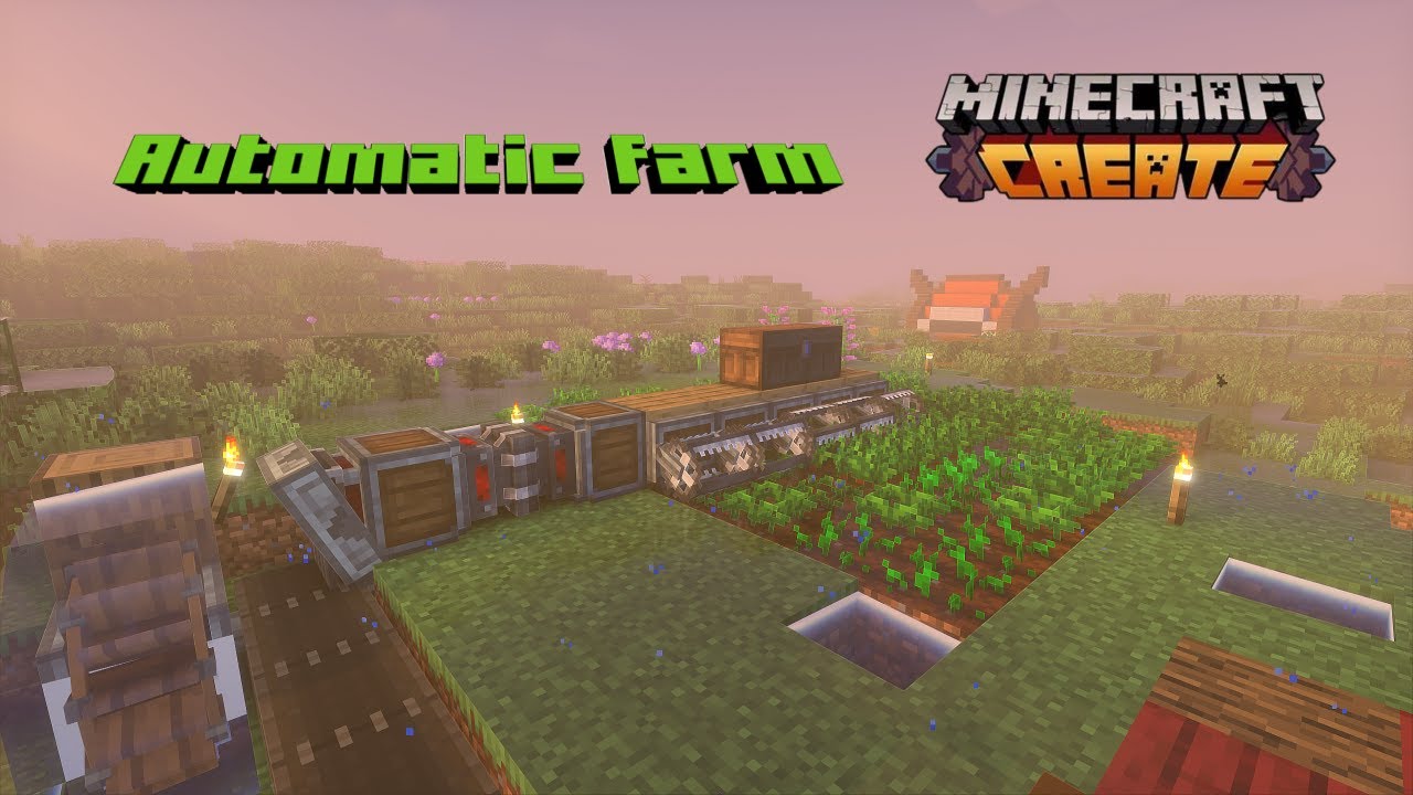 I build a automatic farm in create modpack survival！ - YouTube