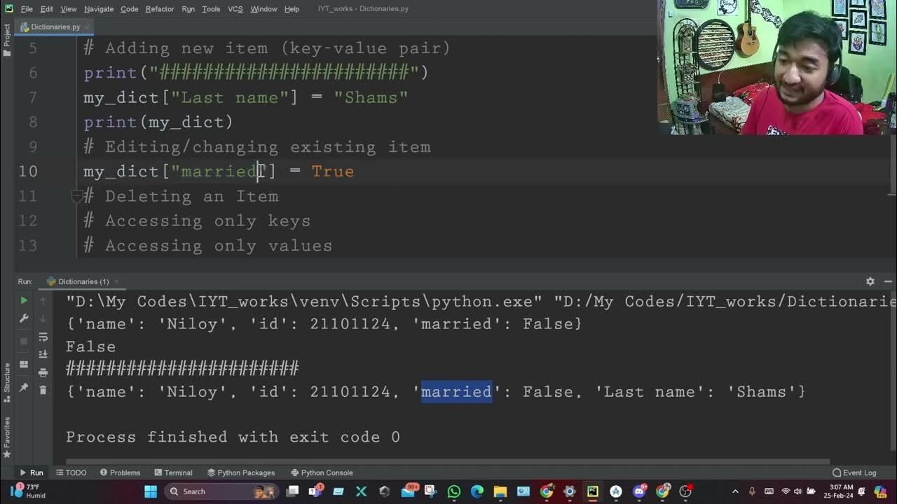 Dictionary || Beginner's Guide to Python || Iftikhar Shams Niloy - YouTube