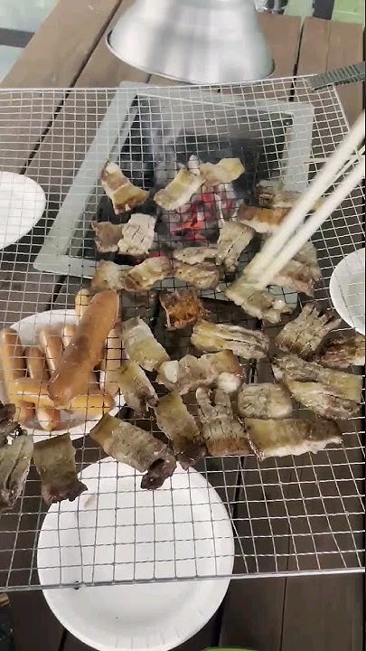 최초 공개 숯불 고기 야무지게 굽는 필수 아이템 Shorts 계곡 캠핑 글램핑 삼겹살 Youtube