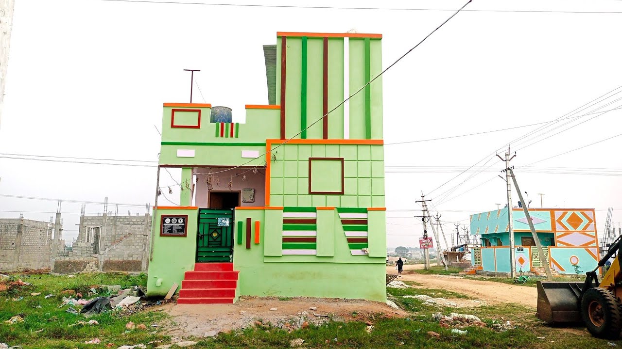 jagan anna కాలనీ లో 1st Floor రేకుల ఇల్లు వేసుకున్నారు [ 1 Cent House ...