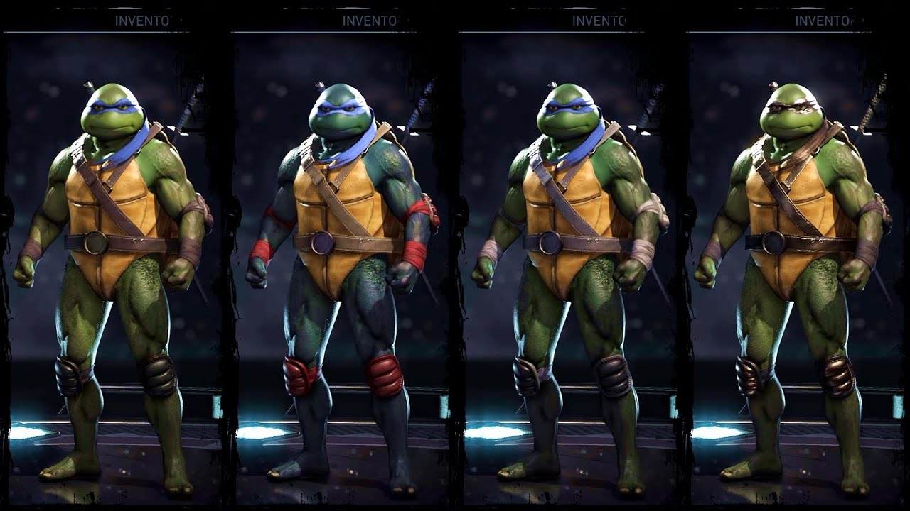 TMNT - Gear and Skin Showcase - Injustice 2 - YouTube