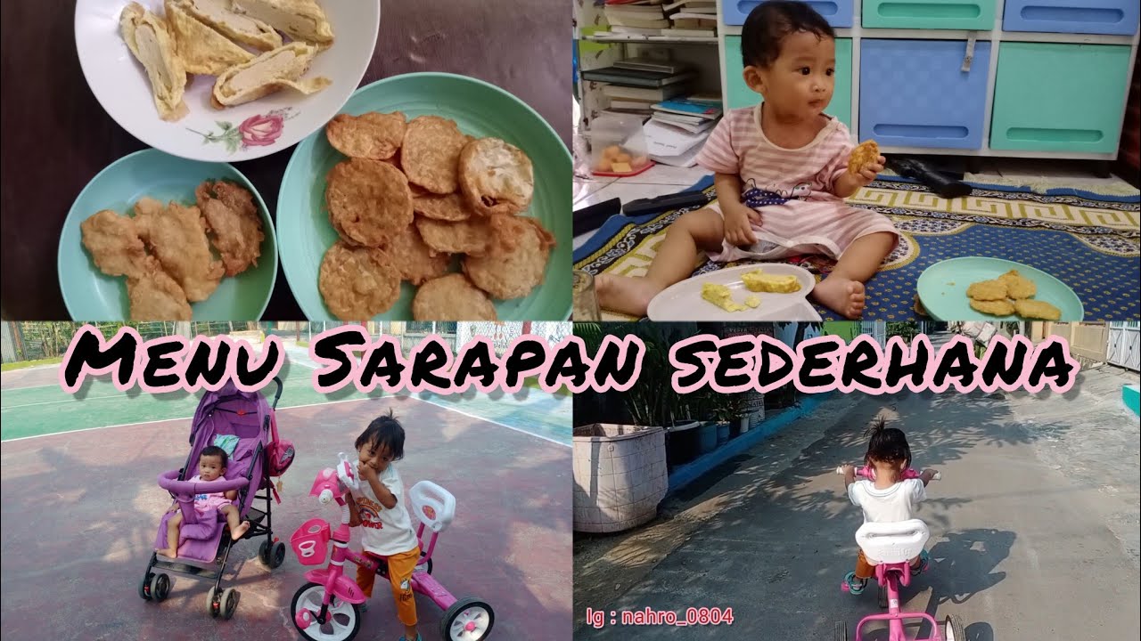 DIALY VLOG || masak menu sarapan sederhana || Lanjut ajak anak-anak ...