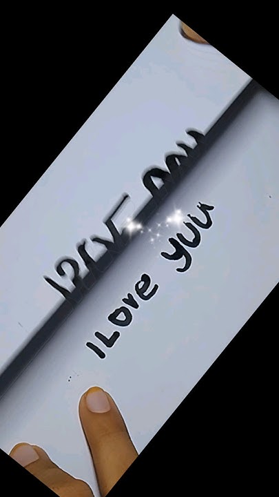 How to write I LOVE YOU Amazing style of writing. - YouTube