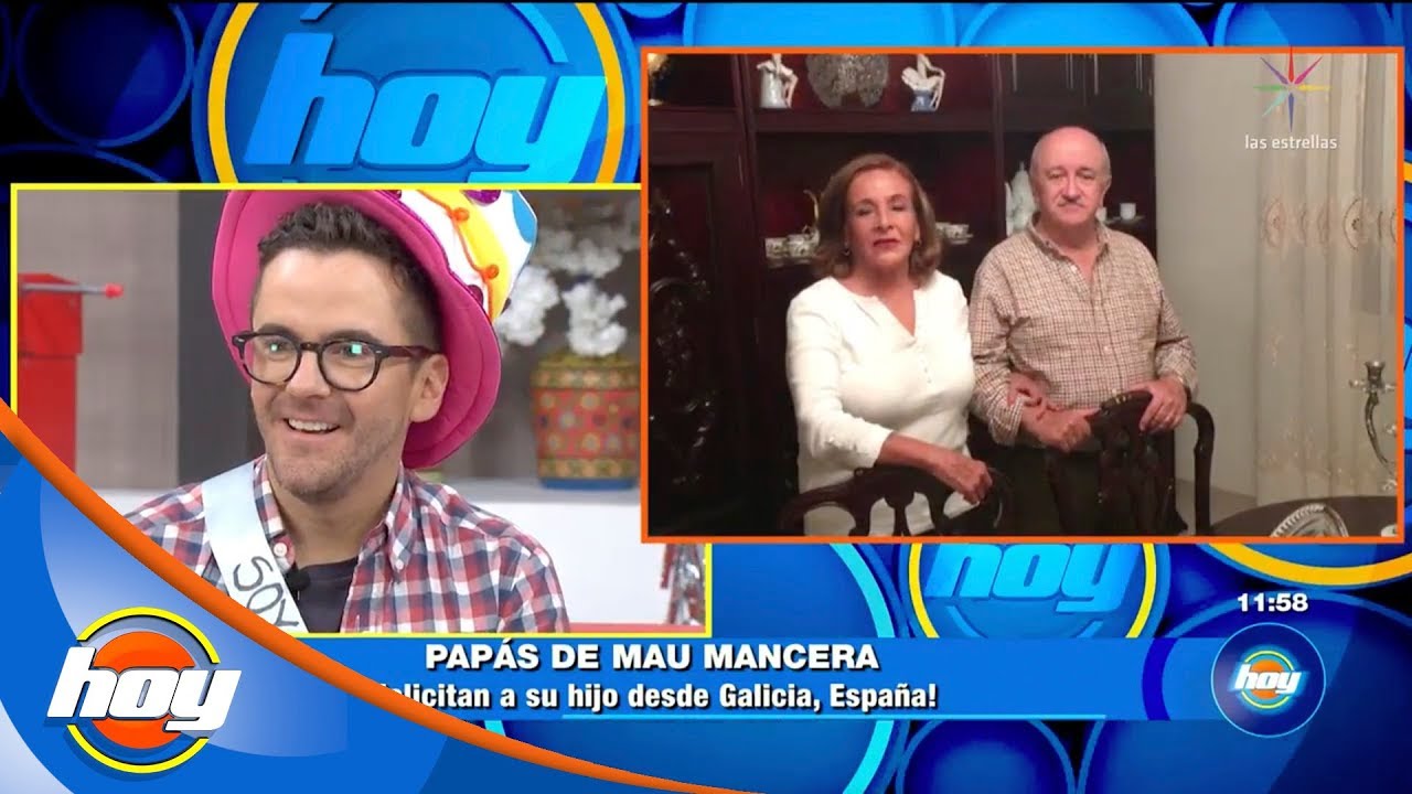 ¡Papás de Mauricio Mancera felicitan a su hijo desde España! | Hoy ...