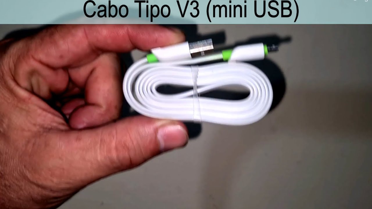 Cabo V3 mini USB - Review Completo - YouTube