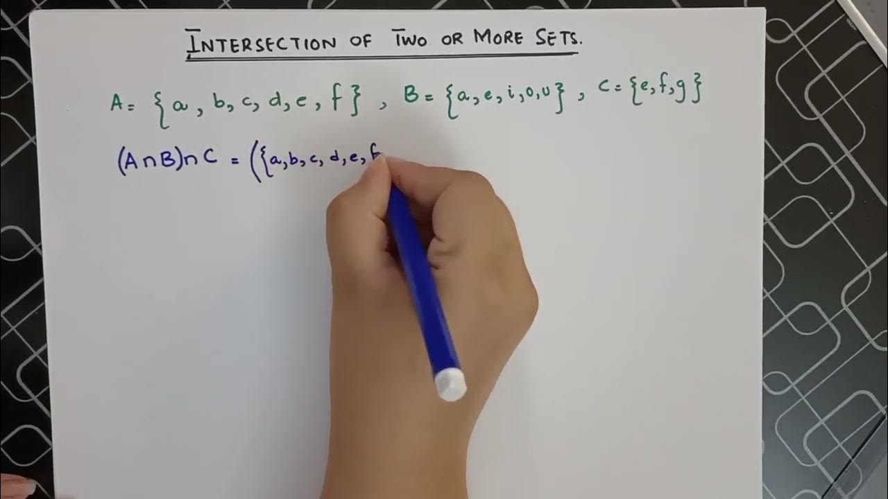 Intersection of Sets | Class 7 Maths - YouTube