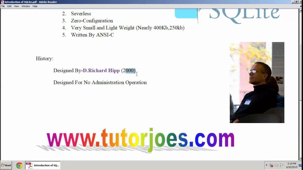 Introduction Of Sqlite Database In Tamil Part-2 - YouTube