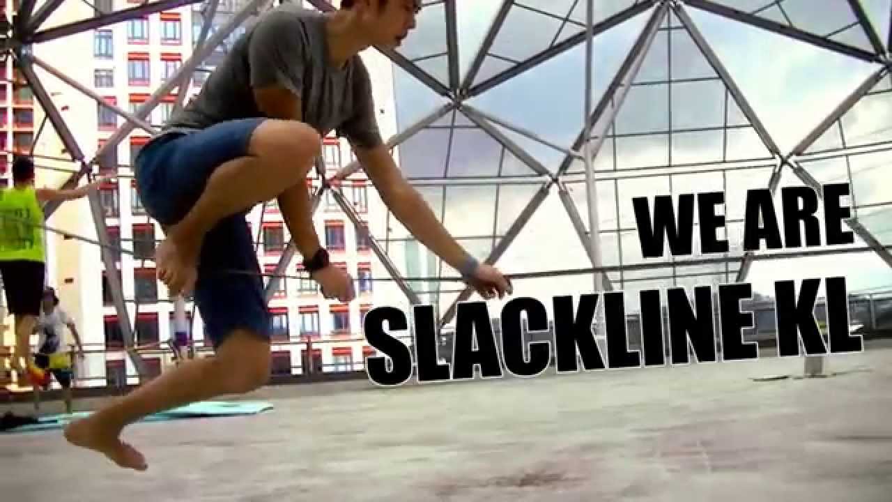 We Are Slackline KL | Xero Gravity Rock Gym Slackline Class Promo - YouTube