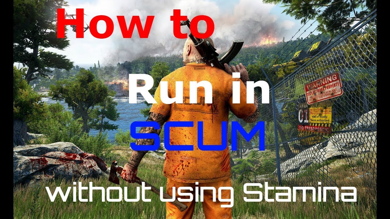 How to run in SCUM without using Stamina - YouTube