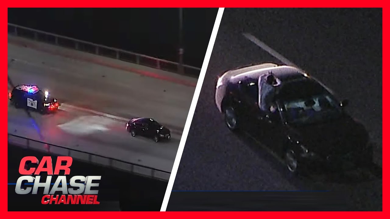 FULL CHASE: Carjacking suspects lends after spike strip shreds tire ...