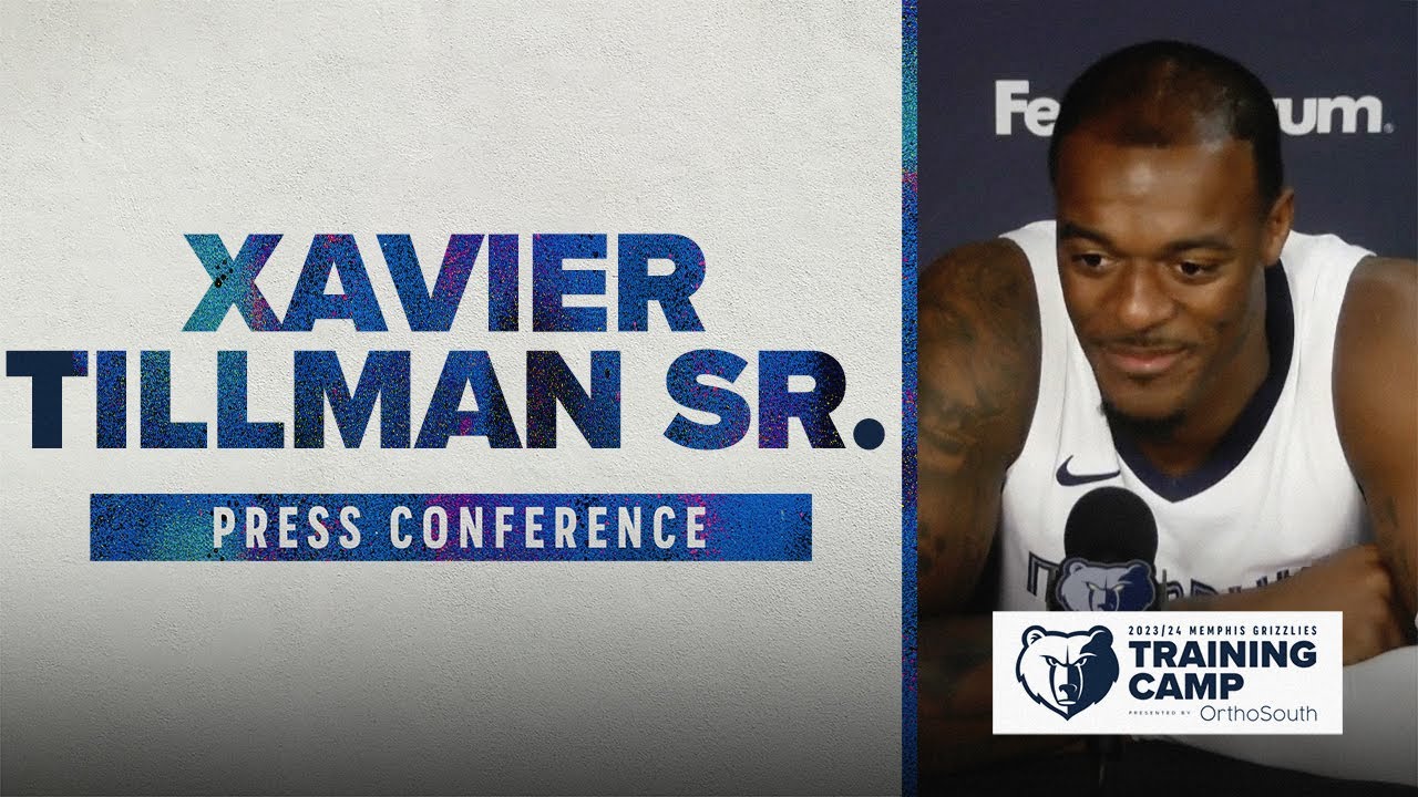 Xavier Tillman Sr. | Grizzlies Media Day - YouTube