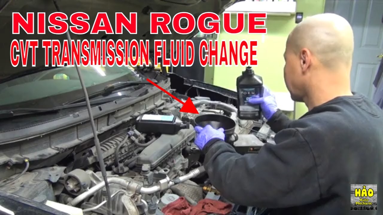 2013 2018 Nissan Rogue CVT Transmission Fluid Change - YouTube
