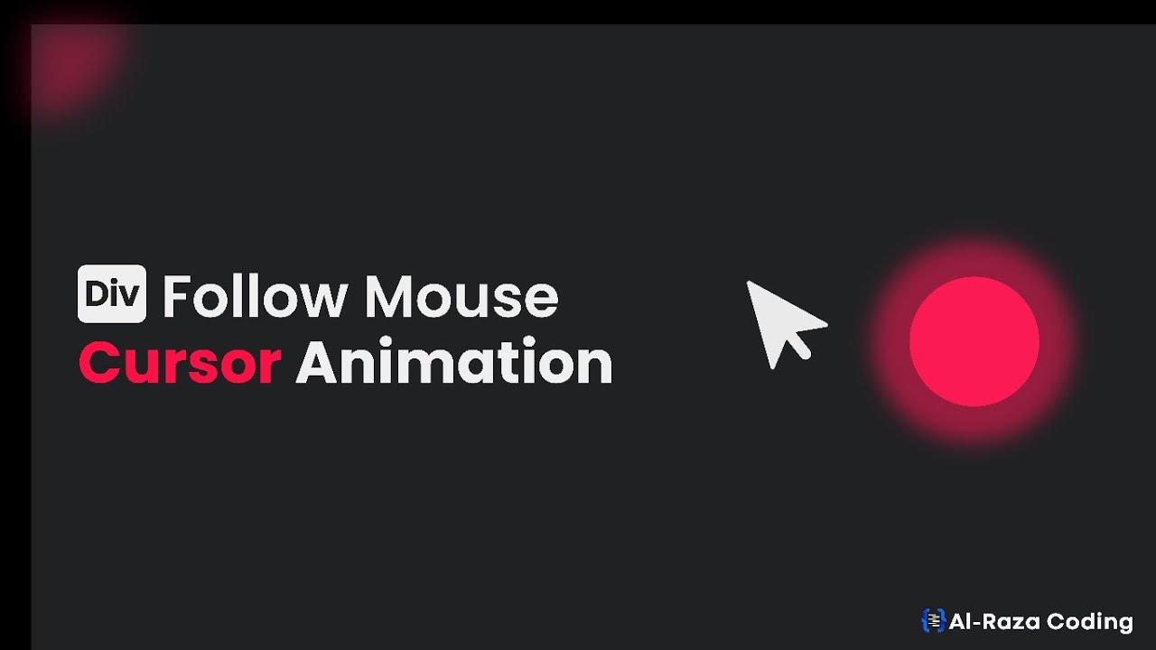 Div Follow Mouse Cursor Animation Javascript Project For Beginners 4060