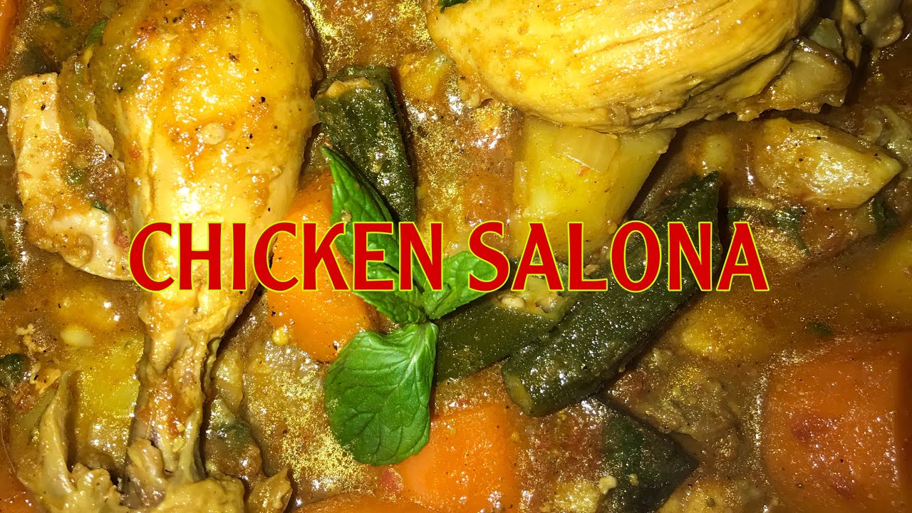 CHICKEN SALONA/Arabic dish/my own version - YouTube