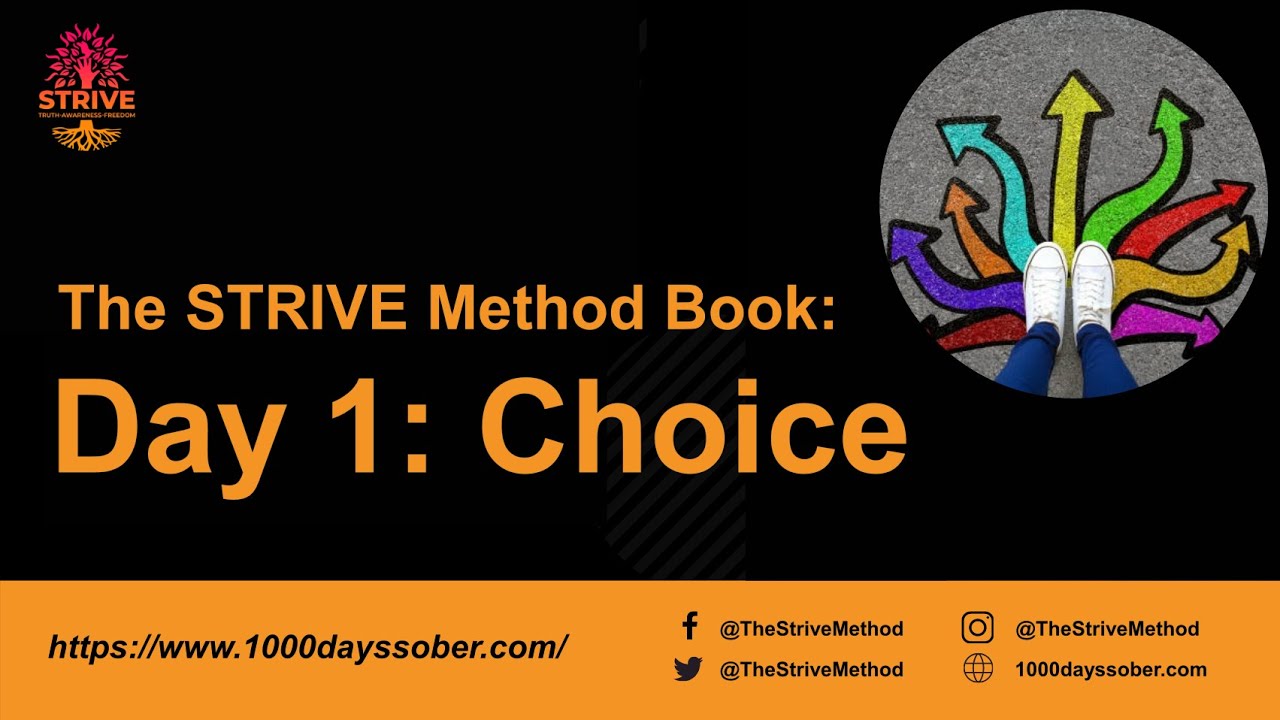 The STRIVE Method Book: Day 1 Choice - YouTube