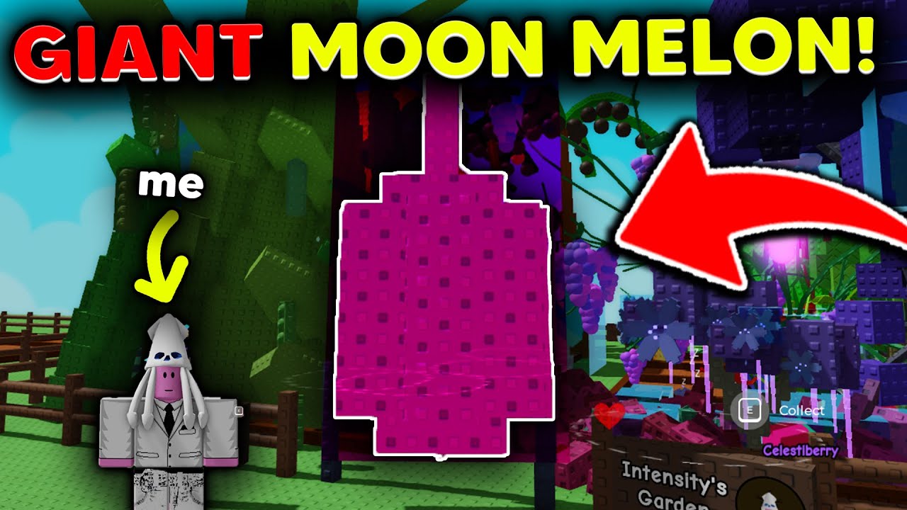 I Grew WORLD'S BIGGEST MOON MELONS Using SPRINKLER METHOD In Grow A ...