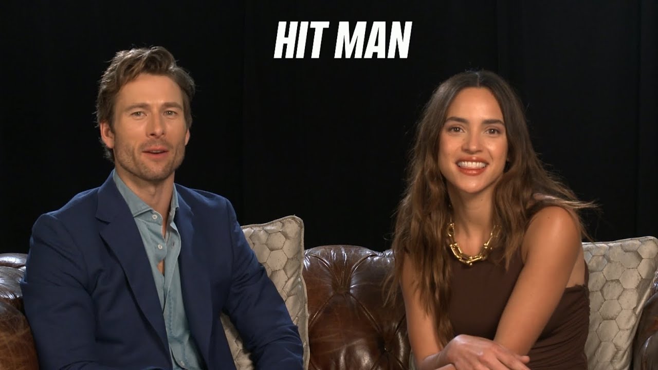 Interview with the Cast of Hit Man: Glen Powell and Adria Arjona - YouTube