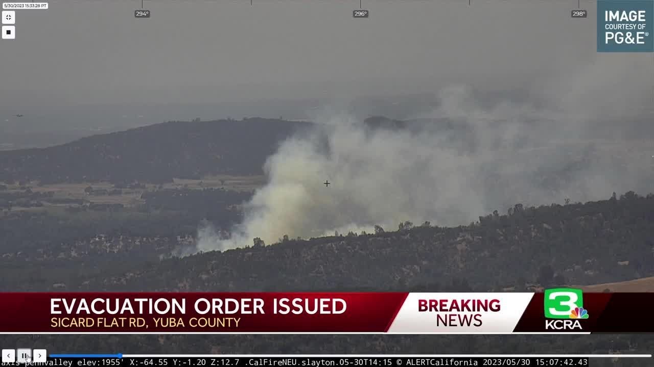 Sicard Fire sparks in Yuba County - YouTube